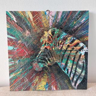 Quadro 30x30cm zebra