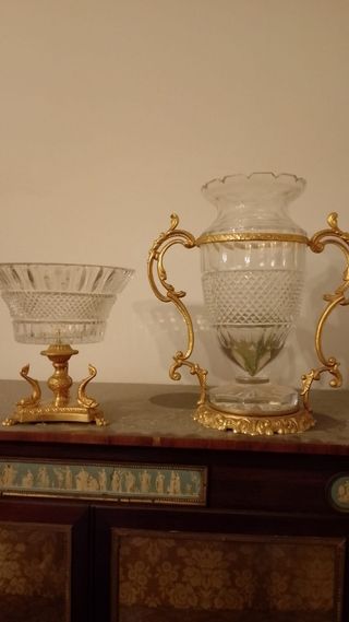 Centrotavola e Fioriera in cristallo