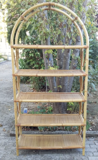 Mobile scafale in bambù