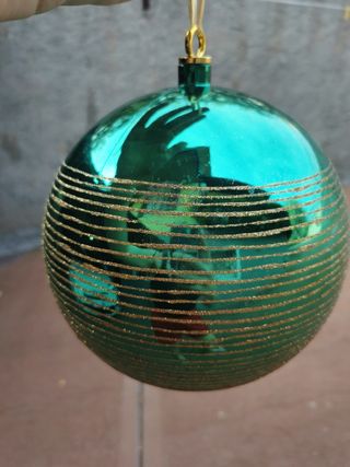 Coppia palle natale grandi
