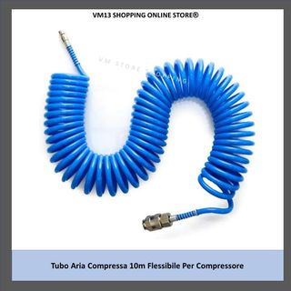 Tubo Aria Compressa 10m Flessibile Per Compressore