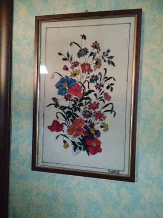 Quadro dipinto sul vetro