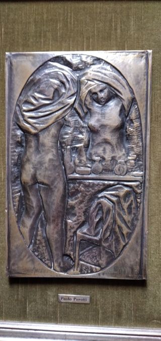 Bassorilievo vintage dell'artista Paolo Perotti