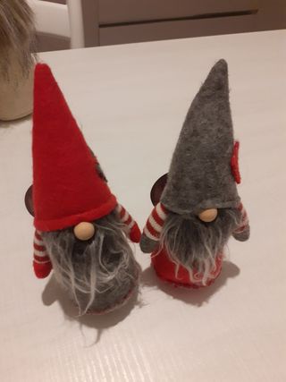 Coppia Gnomi Natalizi