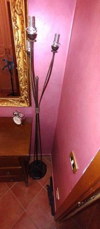 Lampada da terra ottone