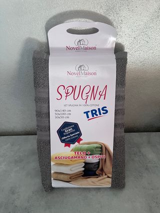 asciugamano set 3 pezzi telo doccia, viso, ospite