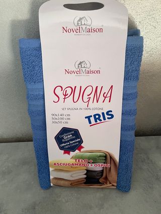 Asciugamano set 3 pezzi telo doccia, viso, ospite