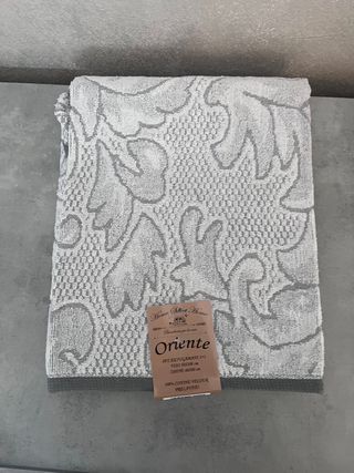 Asciugamano della linea oriente set 1+1 cotone