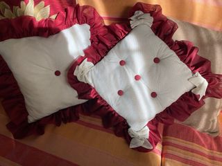 Cuscini coppia lavorati a mano Made in Italy