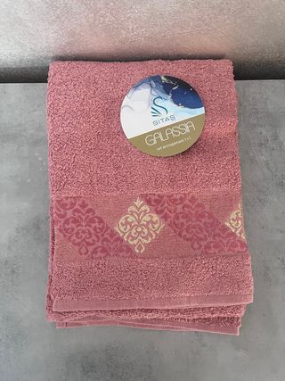 Asciugamano della linea sitas set 1+1 cotone