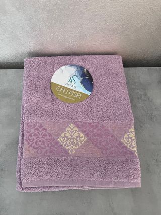 Asciugamano della linea sitas set 1+1 cotone