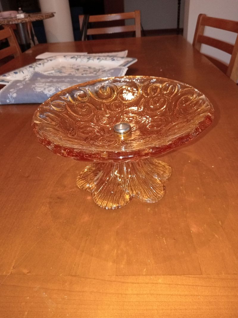 ALZATINA IN VETRO DI MURANO Foto-1