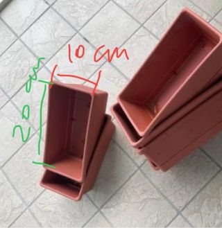 Fioriere in plastica