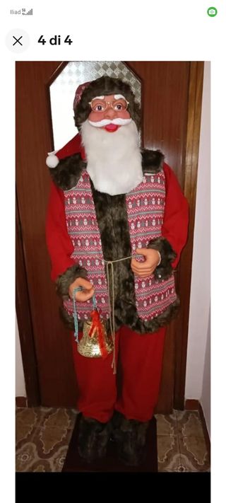 Babbo natale 180 cm balla e canta