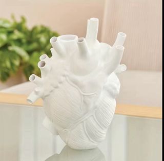 vaso cuore bianco arredamento