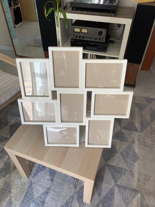 VÄXBO Cornice per 8 fotografie , bianco, 13x18 cm