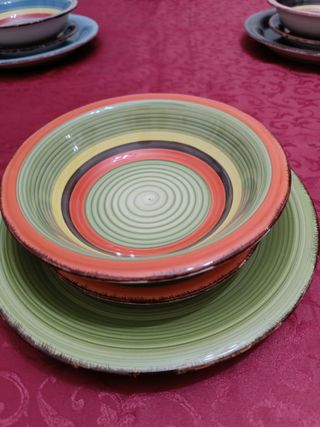 Set Servizio di Piatti per la Tavola in Ceramica