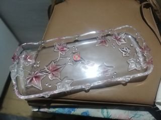 Vassoio in cristallo