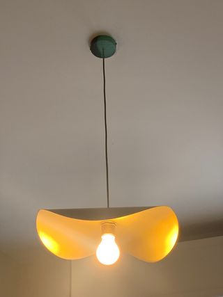 Lampada a sospensione metallo nero e oro