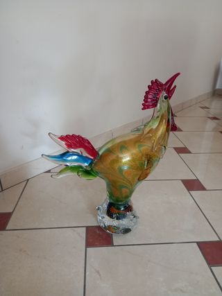 Gallo in cristallo