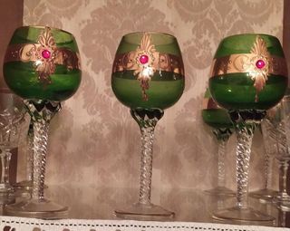 Set di 6 bicchieri in vetro di murano