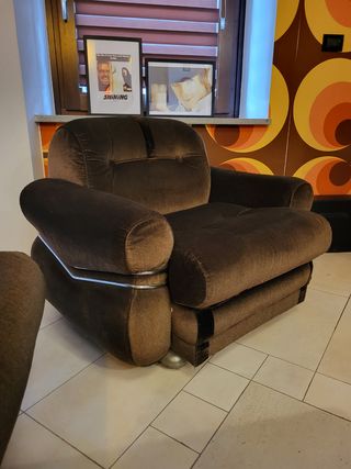 Divano e poltrona anni '70