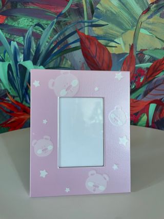 cornice per foto rosa