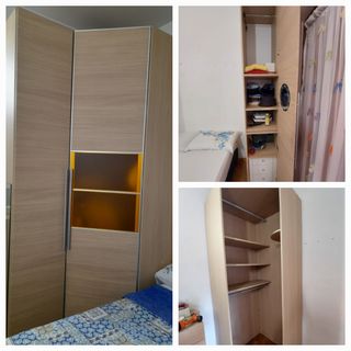 Cabina angolare scrivania cassettiera