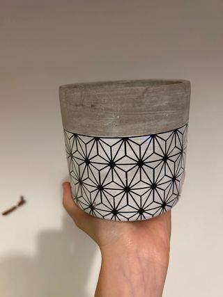 Vaso stampa geometrica