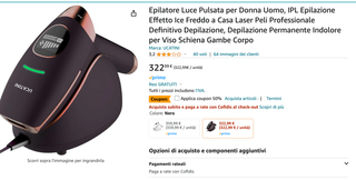 Epilatore Luce Pulsata per Donna Uomo