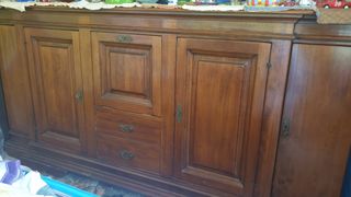 Soggiorno in noce basso