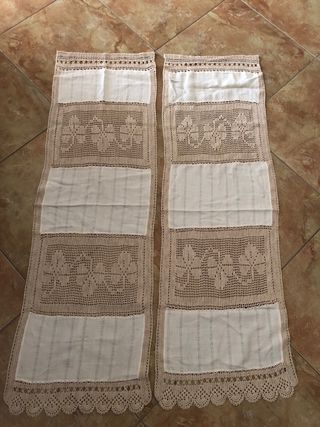 copia tende vintage fatti a uncinetto