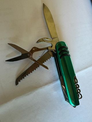 coltellino multiuso tascabile, in acciaio inox