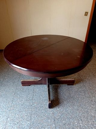 Tavolo rotondo allungabile in legno