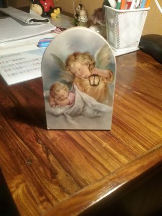 Quadretto religioso con angioletti