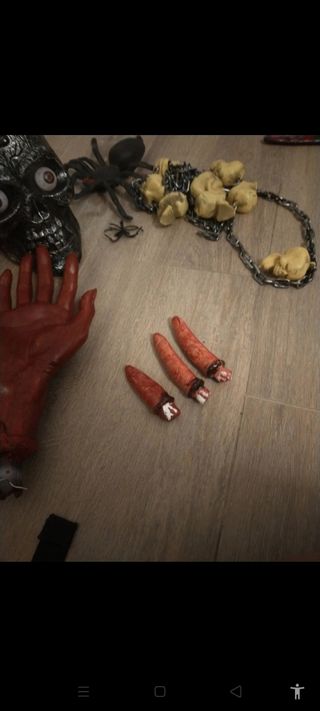 Decorazione halloween dita