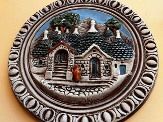 Piatto artigiano "Trulli di Alberobello"