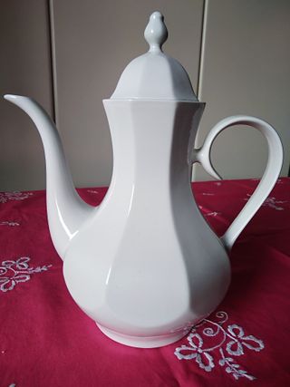 Teiera porcellana bianca