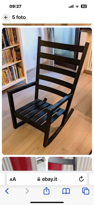 sedia a dondolo nuovissima