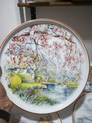 Set piatti da parete 4 stagioni