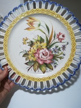 Piatto da parete dipinto a mano - Bassano