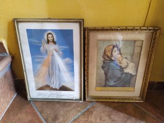 Quadri due religiosi vintage