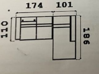 Divano 2 posti con chaise longue