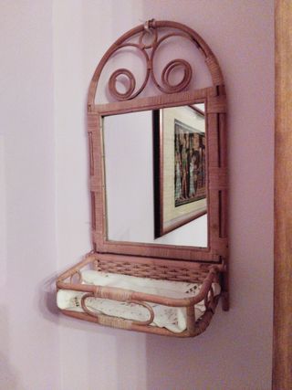 Specchio vimini