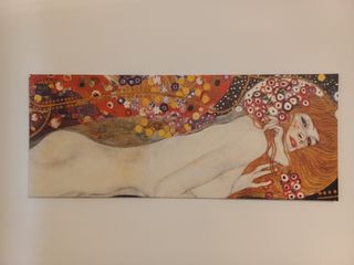 Stampa su tela Water serpent di Klimt