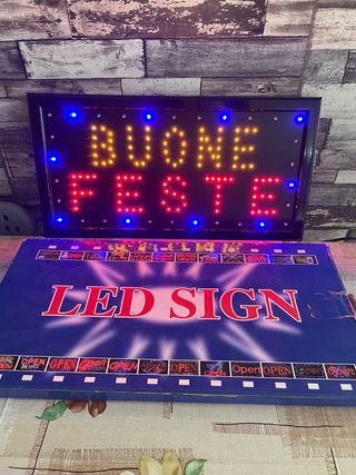 Insegna Luminosa Buone Feste