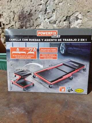 Carrello sgabello lavoro con ruote