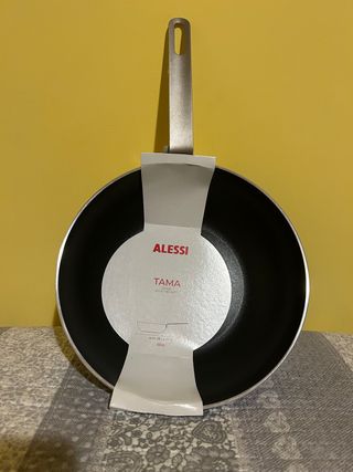 Wok 28 cm collezione Alessi Linea Tama