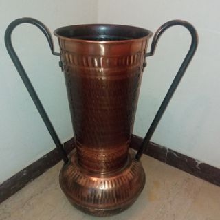 porta ombrelli in rame lavorato a mano anni 70