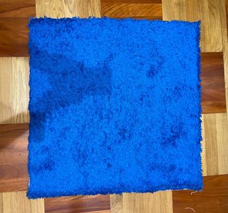 Tappeto quadrato blu ikea